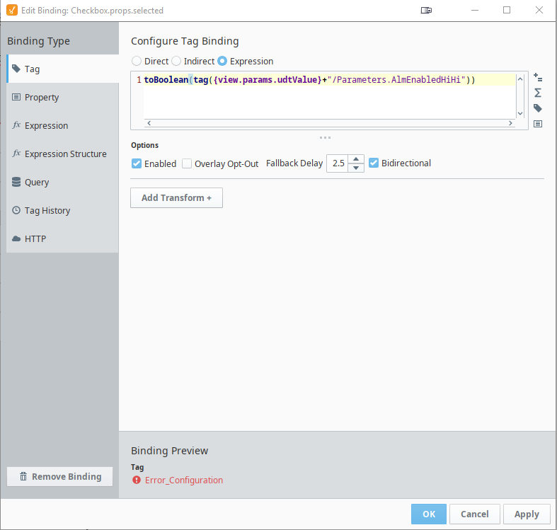 Perspective Checkbox With Udt Parameter Ignition Early Access Inductive Automation Forum