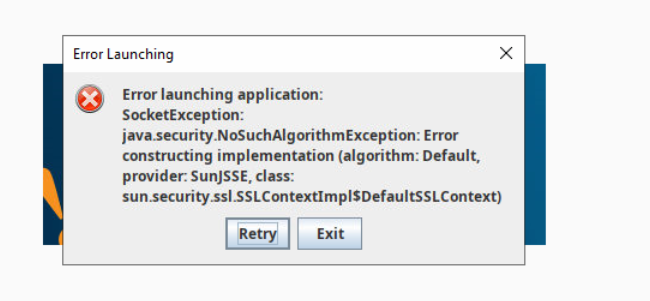 Java Security Error Nosuchalgorithm Error Constructing Implementation